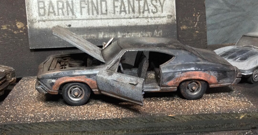 Barn Find 1968 Chevelle SS Model Car, Custom Made, Rusty, Distressed ...
