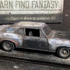 Barn Find 1970 Chevy Nova SS Model Car, Custom Made, Distressed, Rusty ...