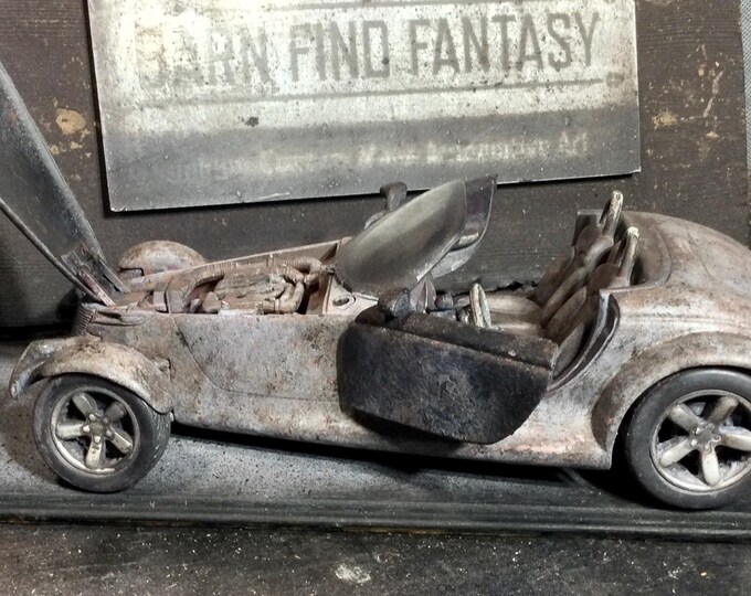 Barn Find Plymouth Prowler Model Car, Custom Made, Distressed, Aged ...