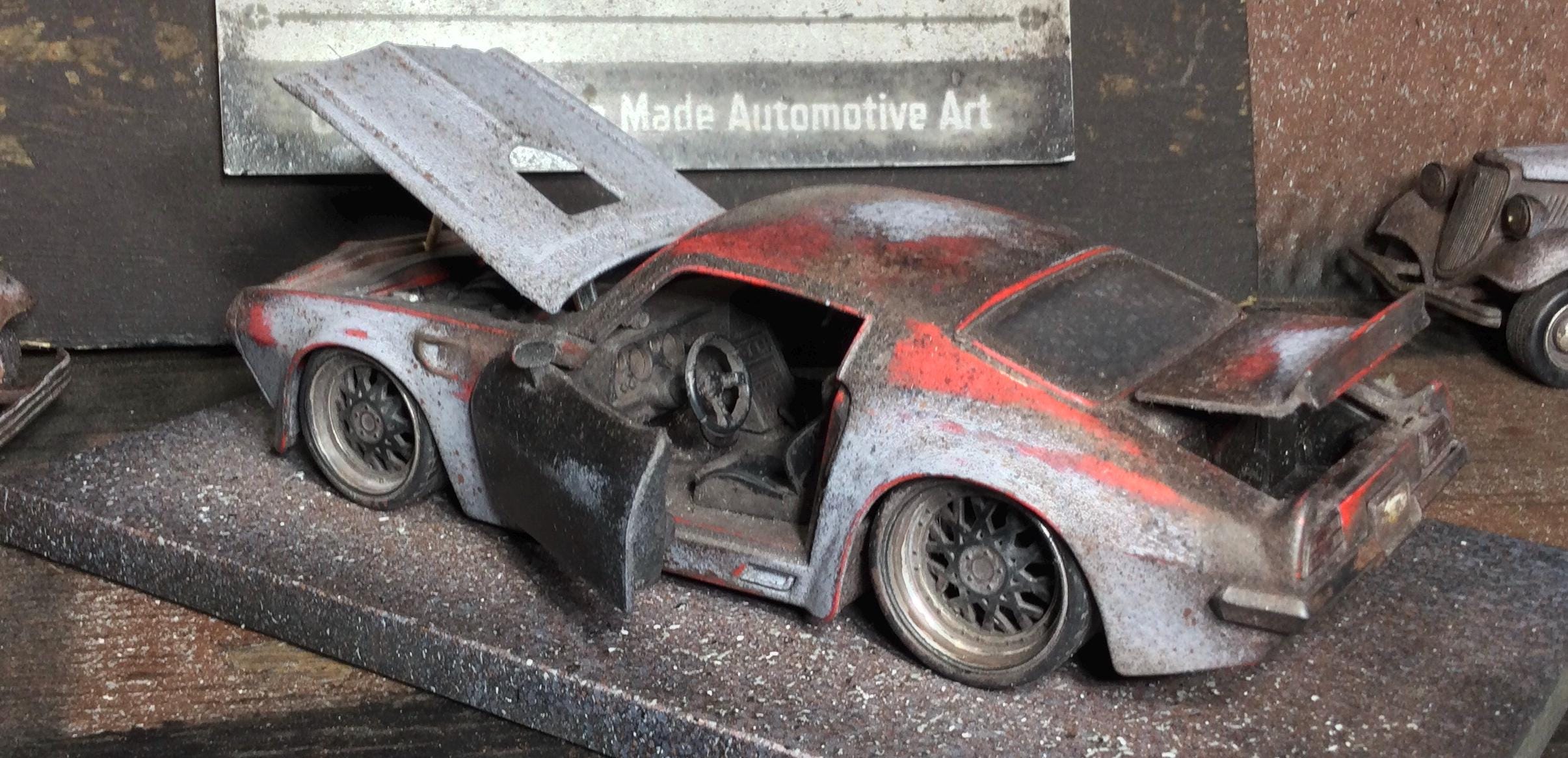 Barn Find 1972 Pontiac Firebird Restomod Die Cast Model, 1:24, Custom ...