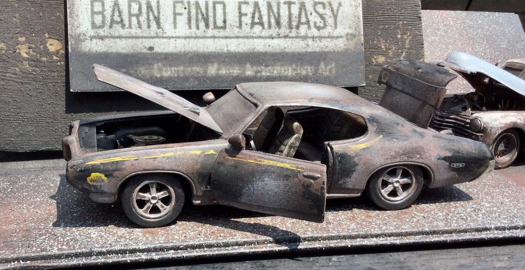 Barn Find 1969 Pontiac GTO “the Judge” Die Cast Model, 1:24, Custom ...