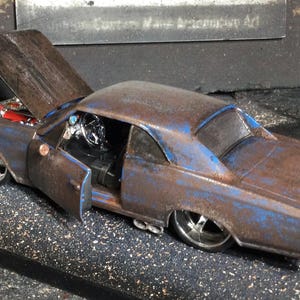 Barn Find 1966 Chevy Chevelle SS Rat Rod Model, Custom Made, Rusty ...