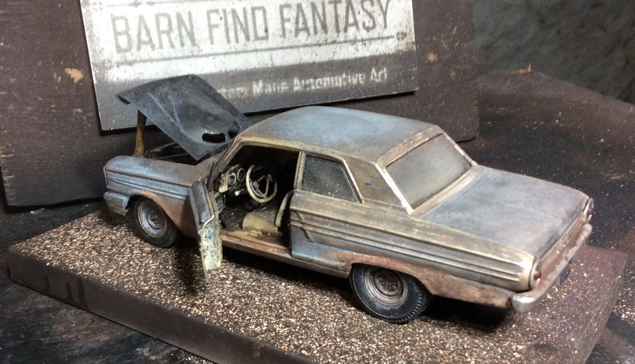 Barn Find 1964 Ford Fairlane Thunderbolt Model Car Custom - Etsy