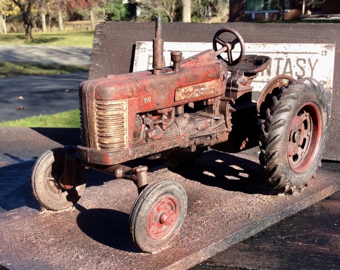 Barn Find Vintage 1956 Farmall Tractor Die Cast Model, Custom Made ...