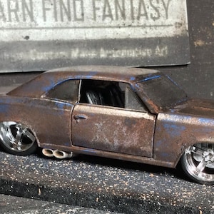 Barn Find 1966 Chevy Chevelle SS Rat Rod Model, Custom Made, Rusty ...
