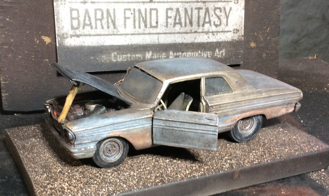 Barn Find 1964 Ford Fairlane Thunderbolt Model Car Custom - Etsy