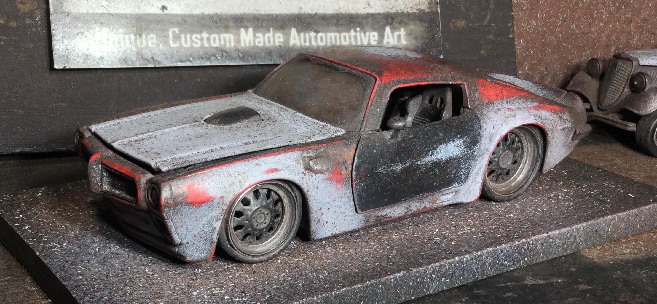 Barn Find 1972 Pontiac Firebird Restomod Die Cast Model, 1:24, Custom ...