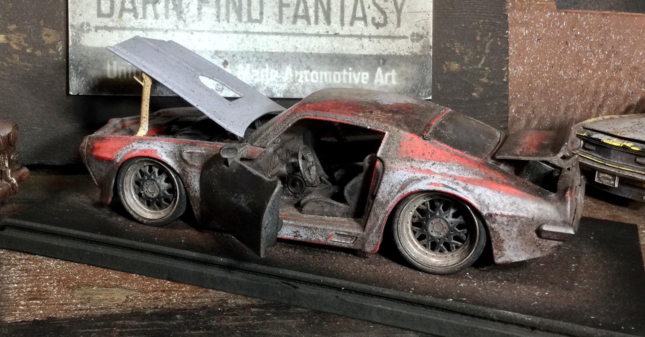 Barn Find 1972 Pontiac Firebird Restomod Die Cast Model, 1:24, Custom ...
