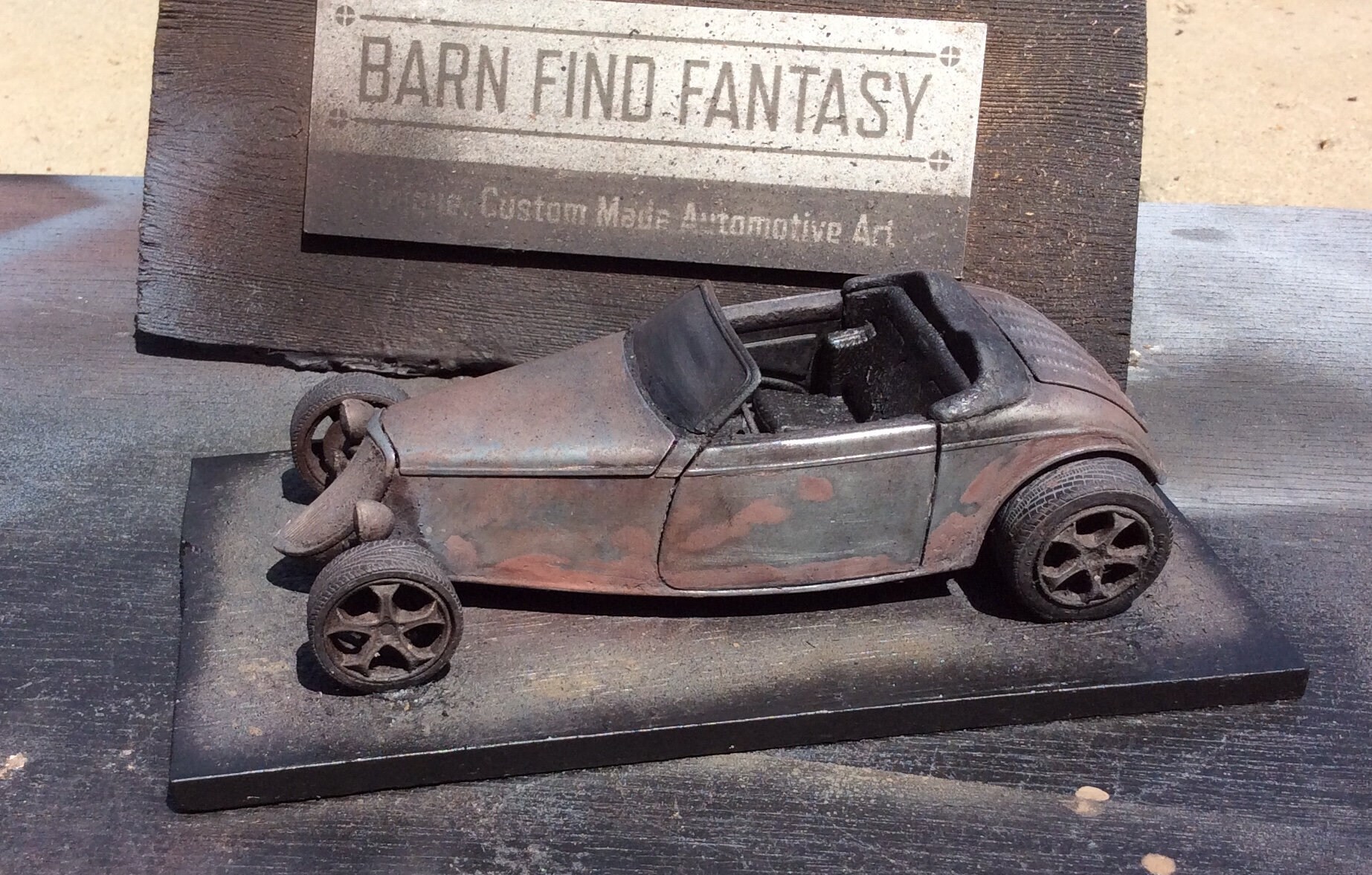 Toys diecast Barn Find 1933 Ford hot rod model car rusty restoration ...