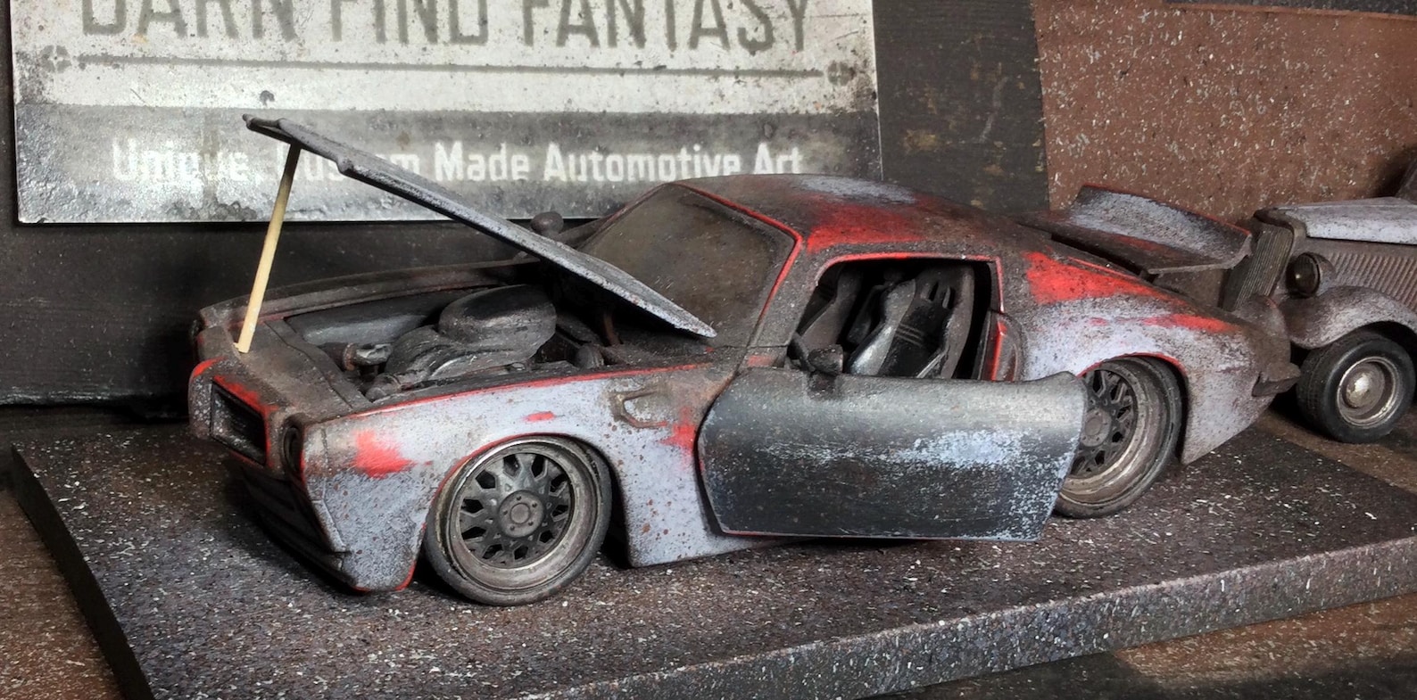 Barn Find 1972 Pontiac Firebird Restomod Die Cast Model, 1:24, Custom ...