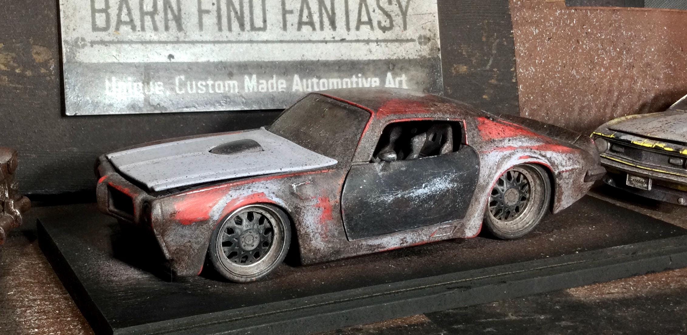Barn Find 1972 Pontiac Firebird Restomod Die Cast Model, 1:24, Custom ...