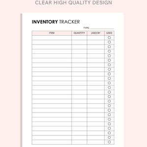 Meal Planner Printable Bundle, Grocery List, Inventory Tracker, Daily ...