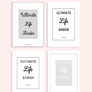 Printable Life Planner, Undated Life Planner, Printable Planner Bundle ...
