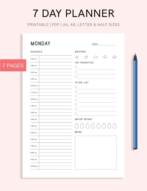 Free, Printable Planner Templates To Customize Canva, 60% OFF