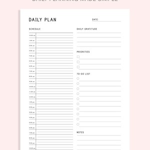 Printable Planner Bundle, Daily Planner, Weekly Planner, Monthly ...