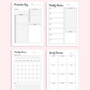 Printable Life Planner, Undated Life Planner, Printable Planner Bundle ...