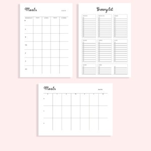 Printable Life Planner, Undated Life Planner, Printable Planner Bundle ...