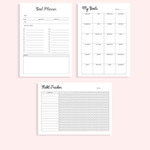 Printable Life Planner, Undated Life Planner, Printable Planner Bundle ...