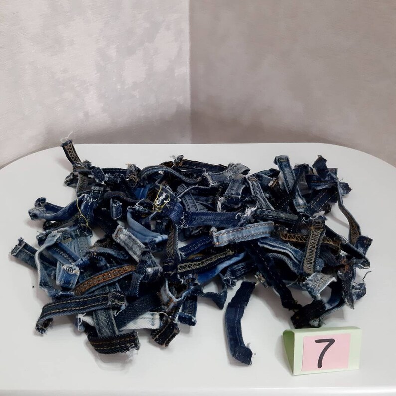 100 Pieces, Set Denim Belt Loops, Recycled Jeans Loops, 100 Pieces ...