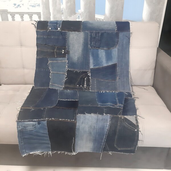 Denim Patchwork - Etsy
