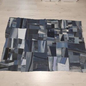 Denim Patchwork for Creativity Handmade Canvas for Your | Etsy