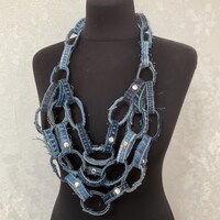 Handmade Jean Loop Necklace Scarf - Etsy