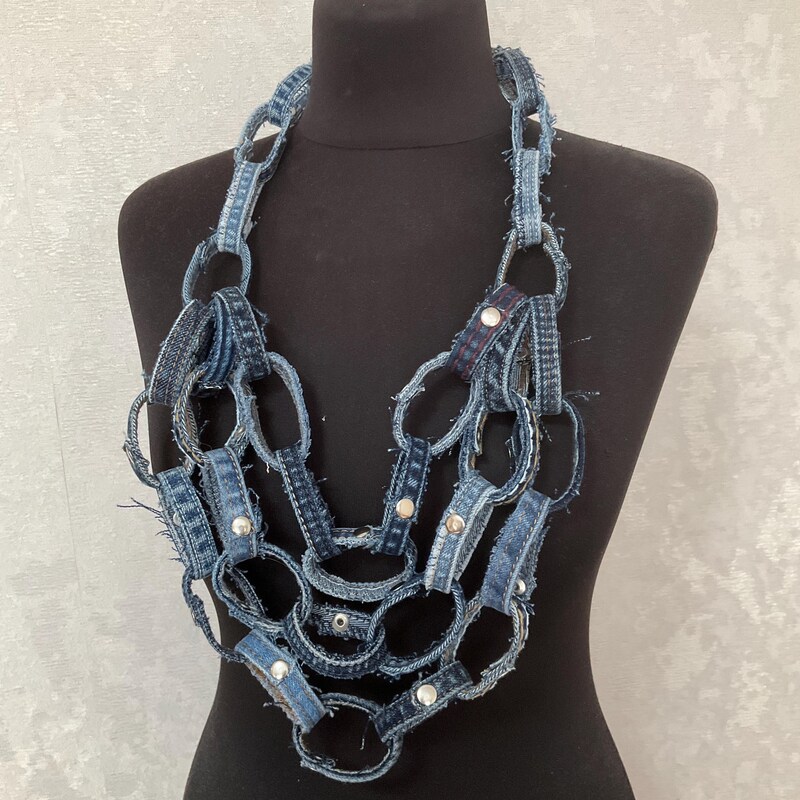 Jeans Necklace - Etsy