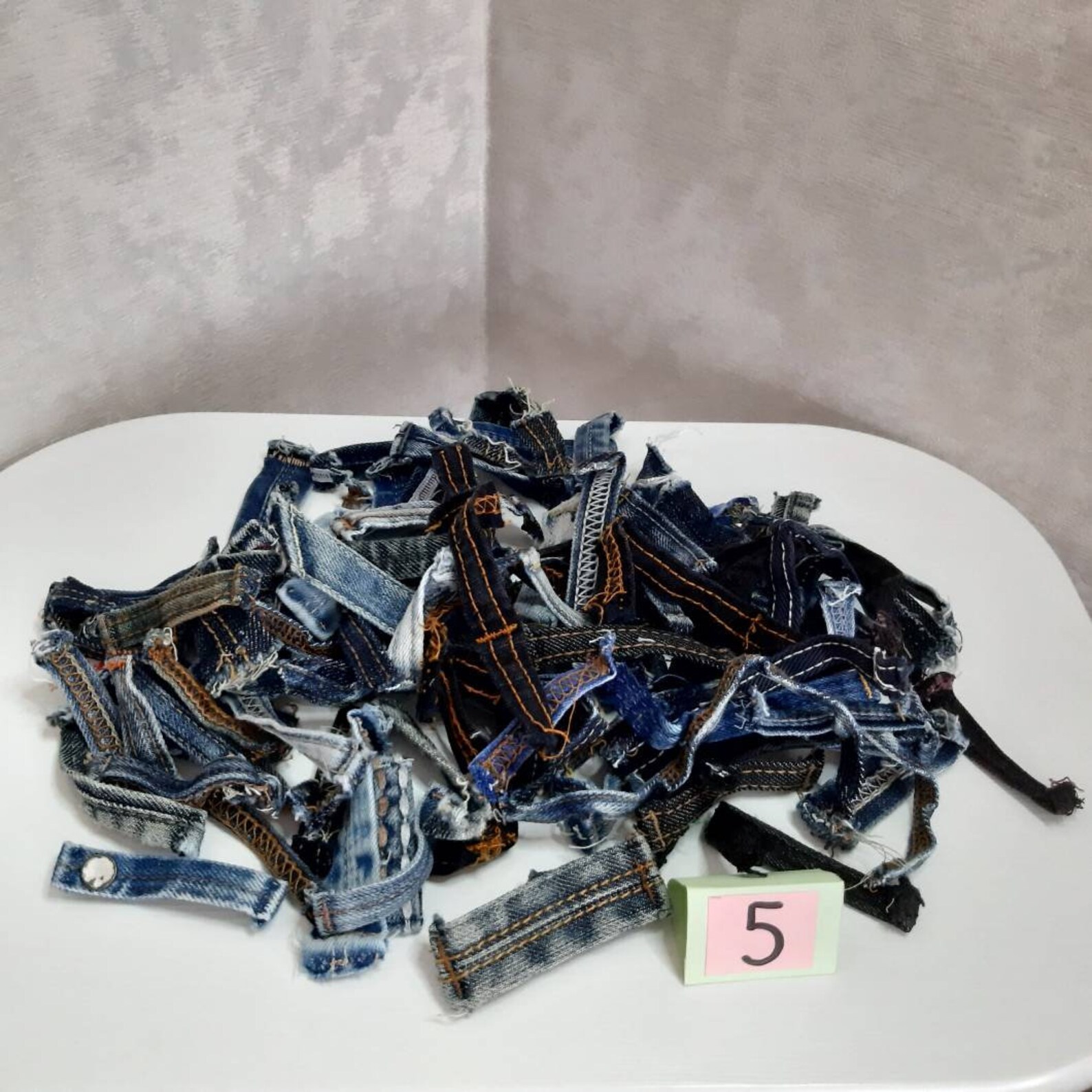 100 Pieces, Set Denim Belt Loops, Recycled Jeans Loops, 100 Pieces ...