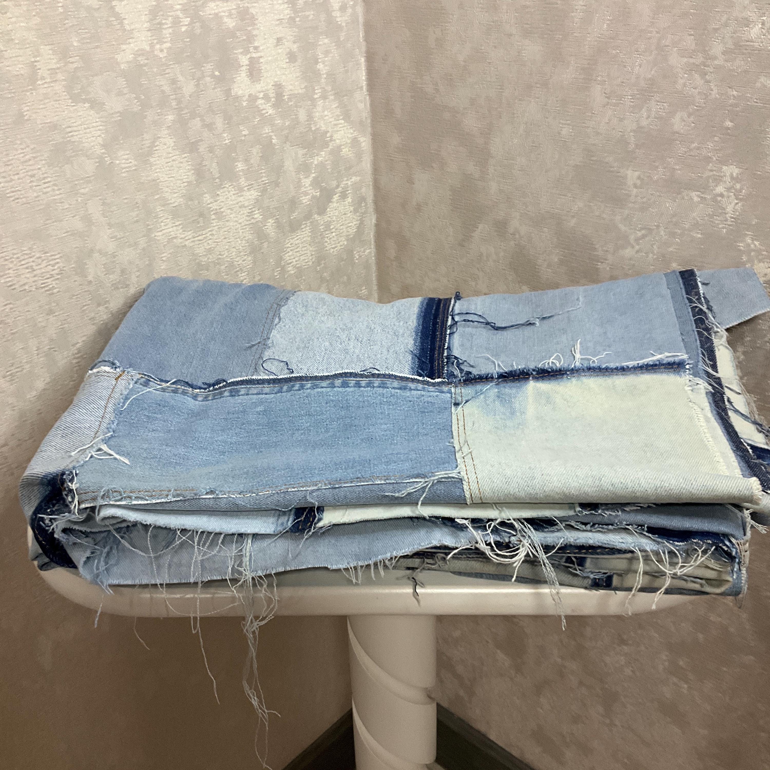 Denim Patchwork for Creativity, Handmade Canvas for Your Project From ...
