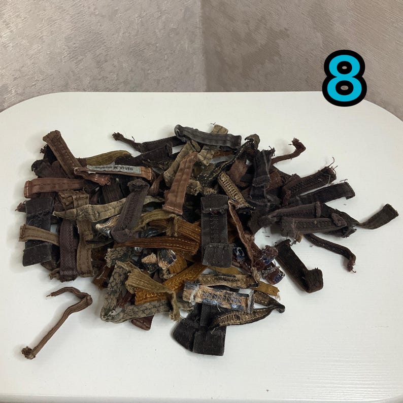 100 Pieces, Set Denim Belt Loops, Recycled Jeans Loops, 100 Pieces ...