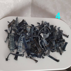 100 Pieces Set Denim Belt Loops Recycled Jeans Loops 100 - Etsy