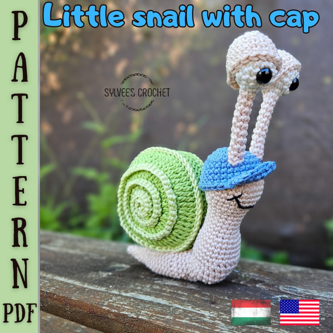 Little Crochet Snail With Cap Pattern - Etsy