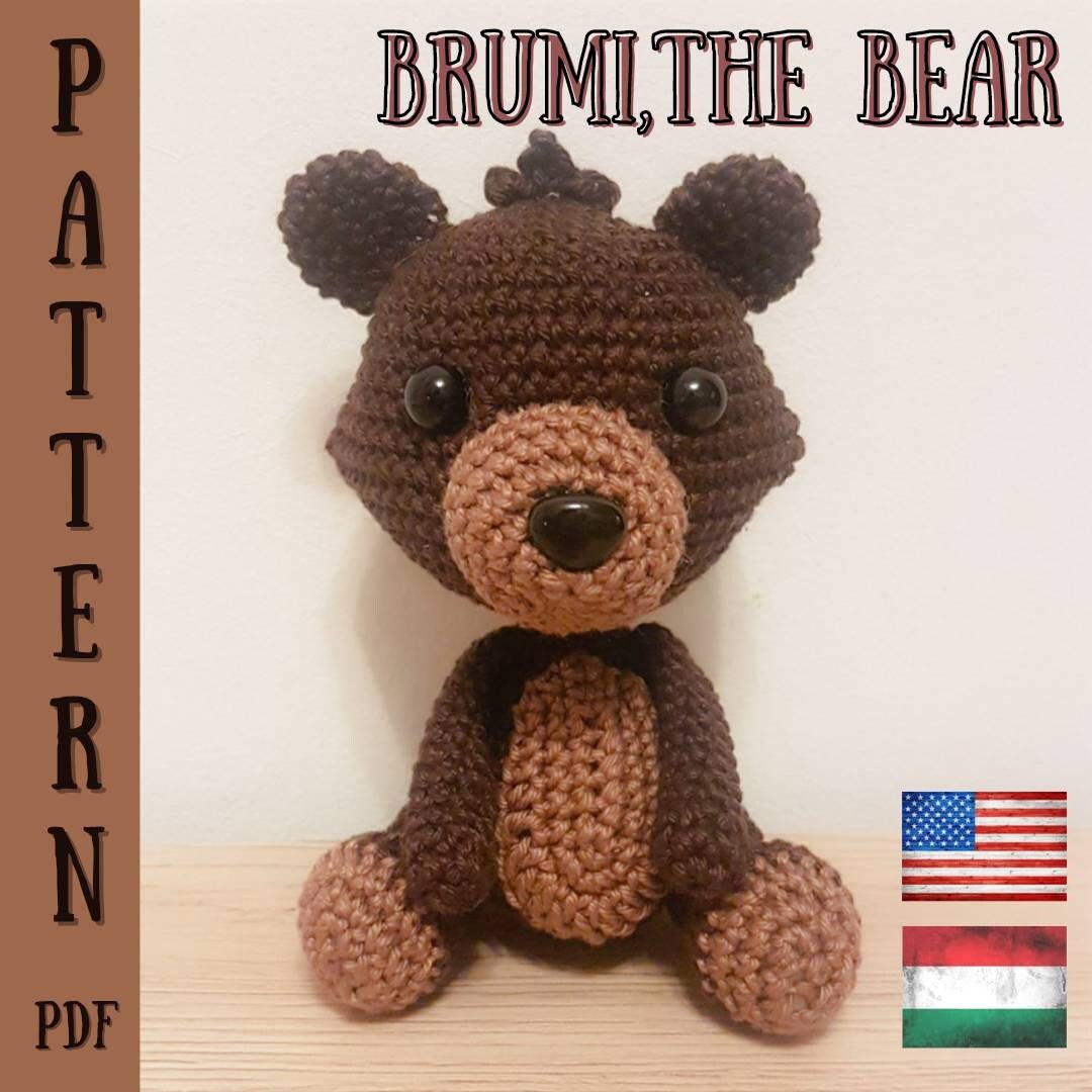 Brumi, the Bear Crochet Pattern - Etsy