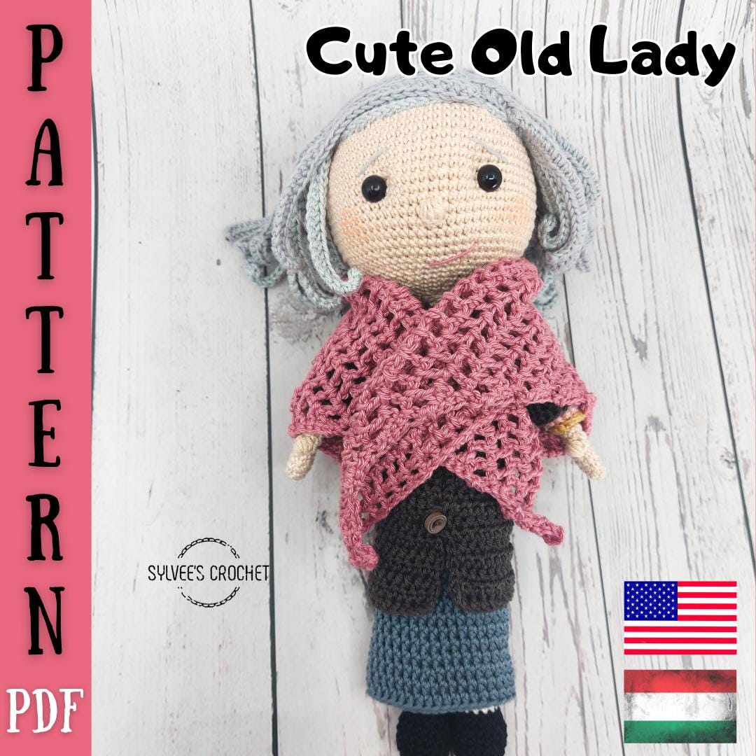 Cute Old Lady (granny) Crochet Pattern - Etsy