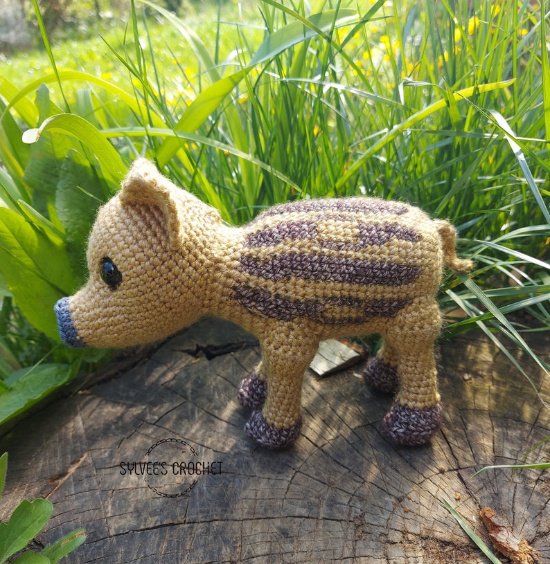 Wild Boar Piglet Crochet Pattern - Etsy