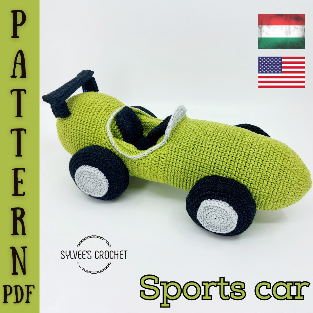 Sports Car Crochet Pattern - Etsy