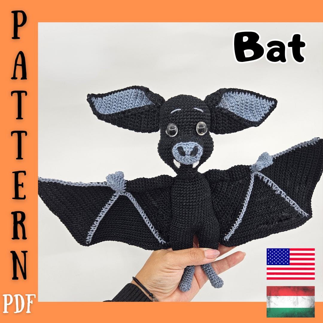 Denny the Bat Crochet Pattern - Etsy