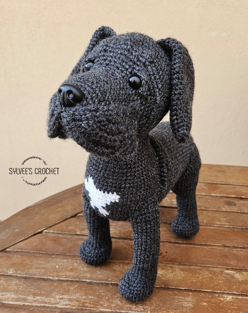 Cane Corso Dog Crochet Pattern - Etsy