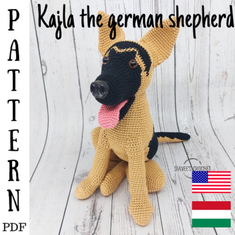 Kajla the German Shepherd Crochet Pattern - Etsy