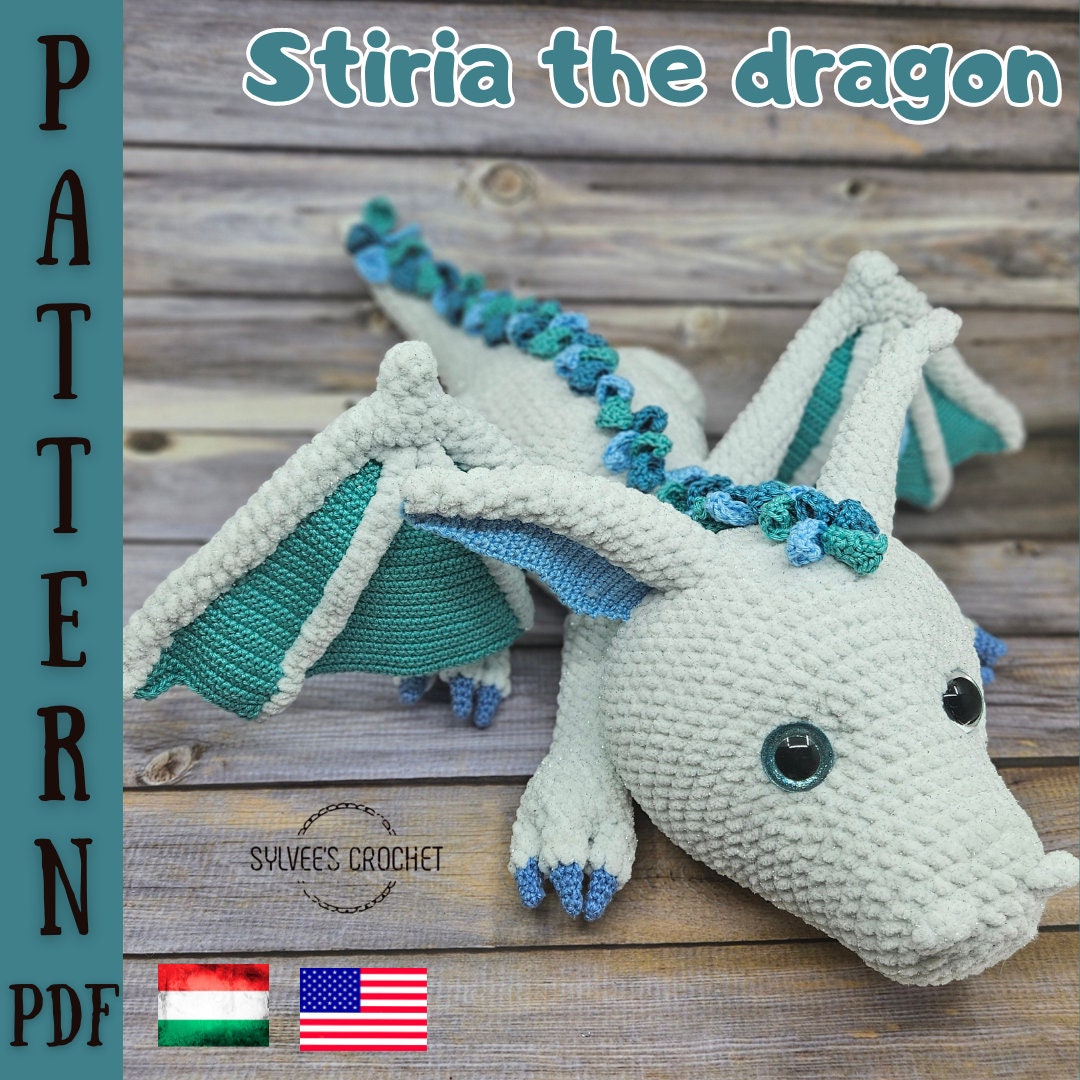 Stiria the Dragon Crochet Pattern - Etsy
