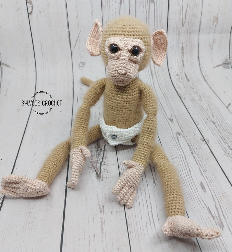 Baby Monkey Crochet Pattern - Etsy