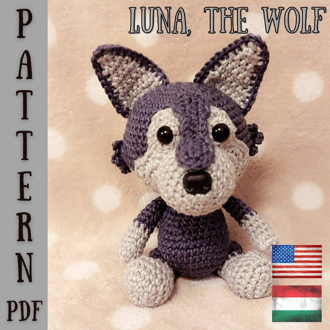 Luna, the Wolf Crochet Pattern - Etsy