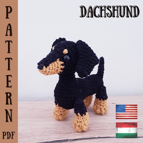 PATTERN: Doberman Dachshund Weimaraner Dog Crochet Amigurumi - Etsy