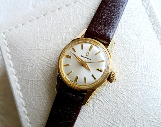 Swiss Vintage Certina Womens Watch, Goldplated Case, 1980's - Etsy
