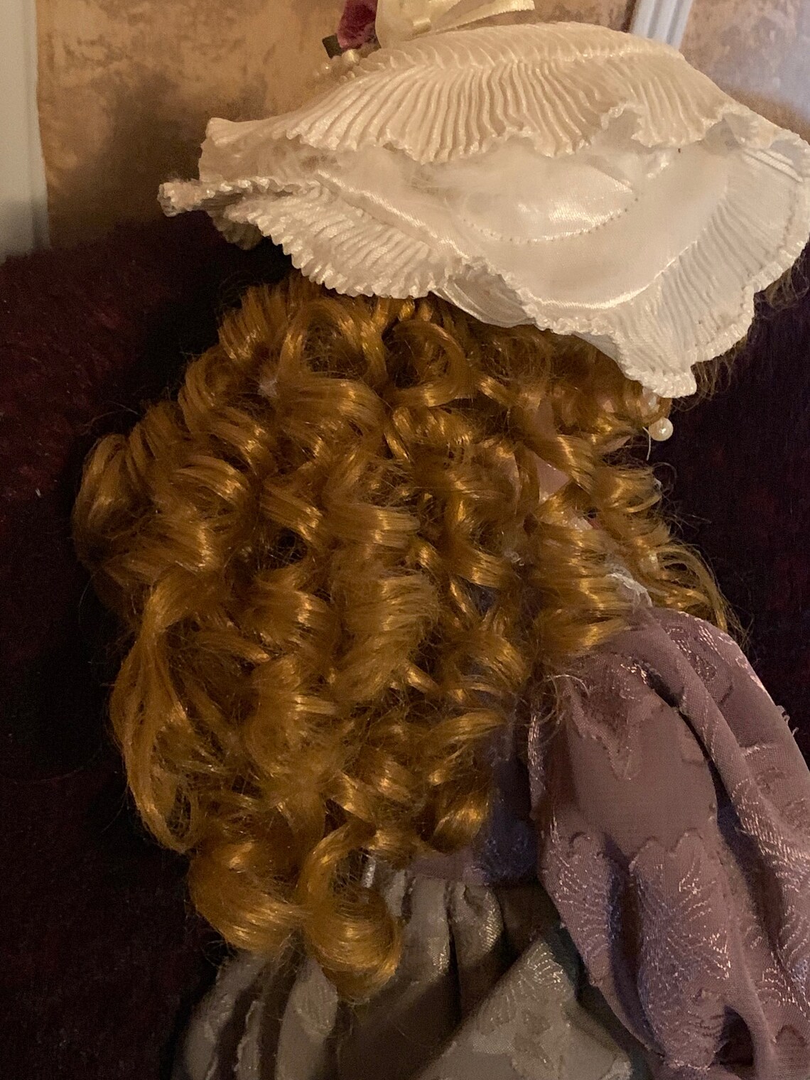 Human Like Vintage, Southern Bell Doll, Over 40 Hears Old, Dress Was ...