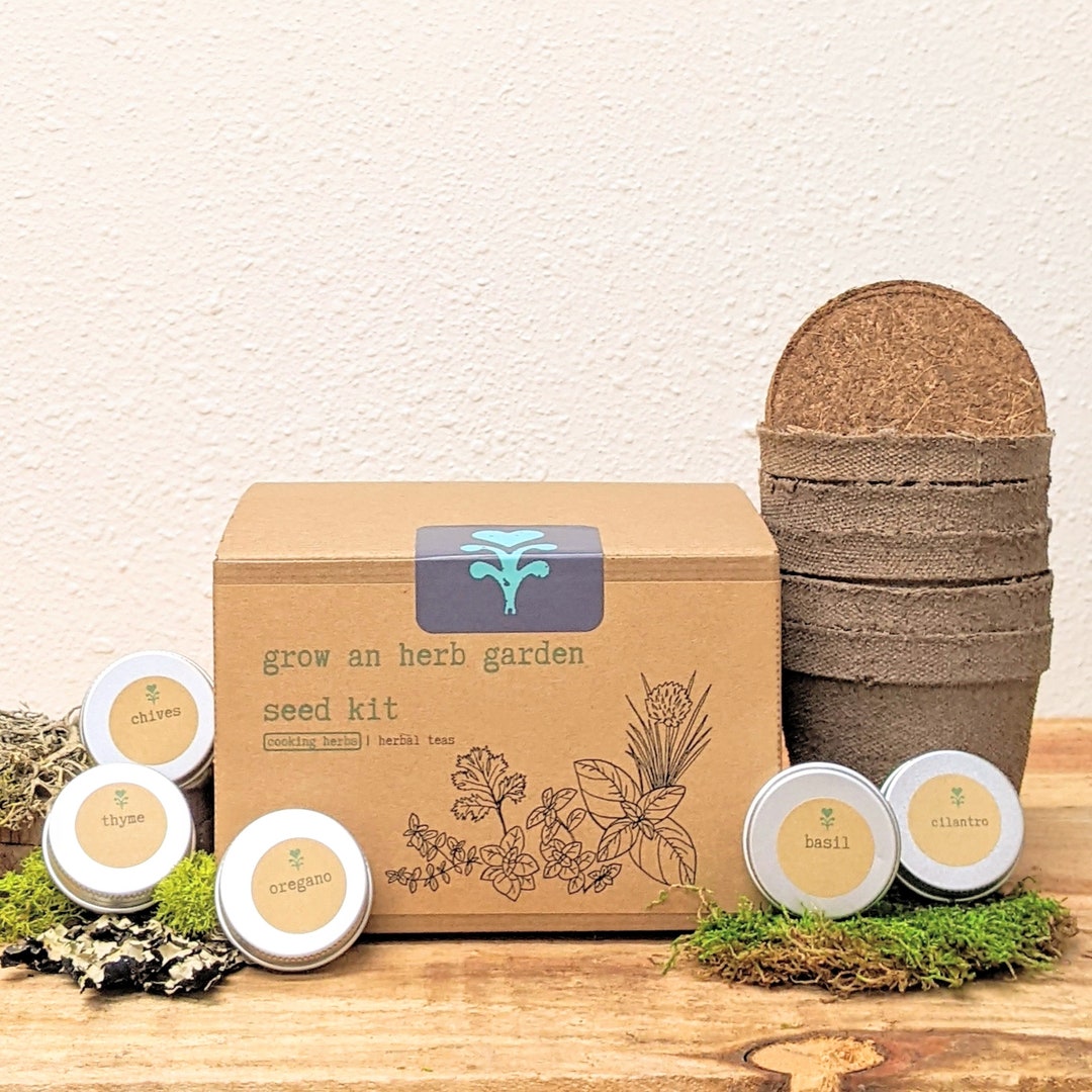 Grow an Herb Garden Seed Kit 'cooking Herbs' Grow Kit (indoor ...