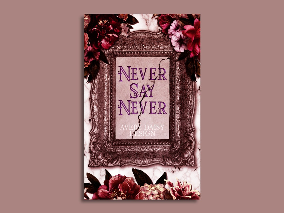 Discreet Dark Romance Book Design, Premade Book Cover, Fantasy, Floral ...