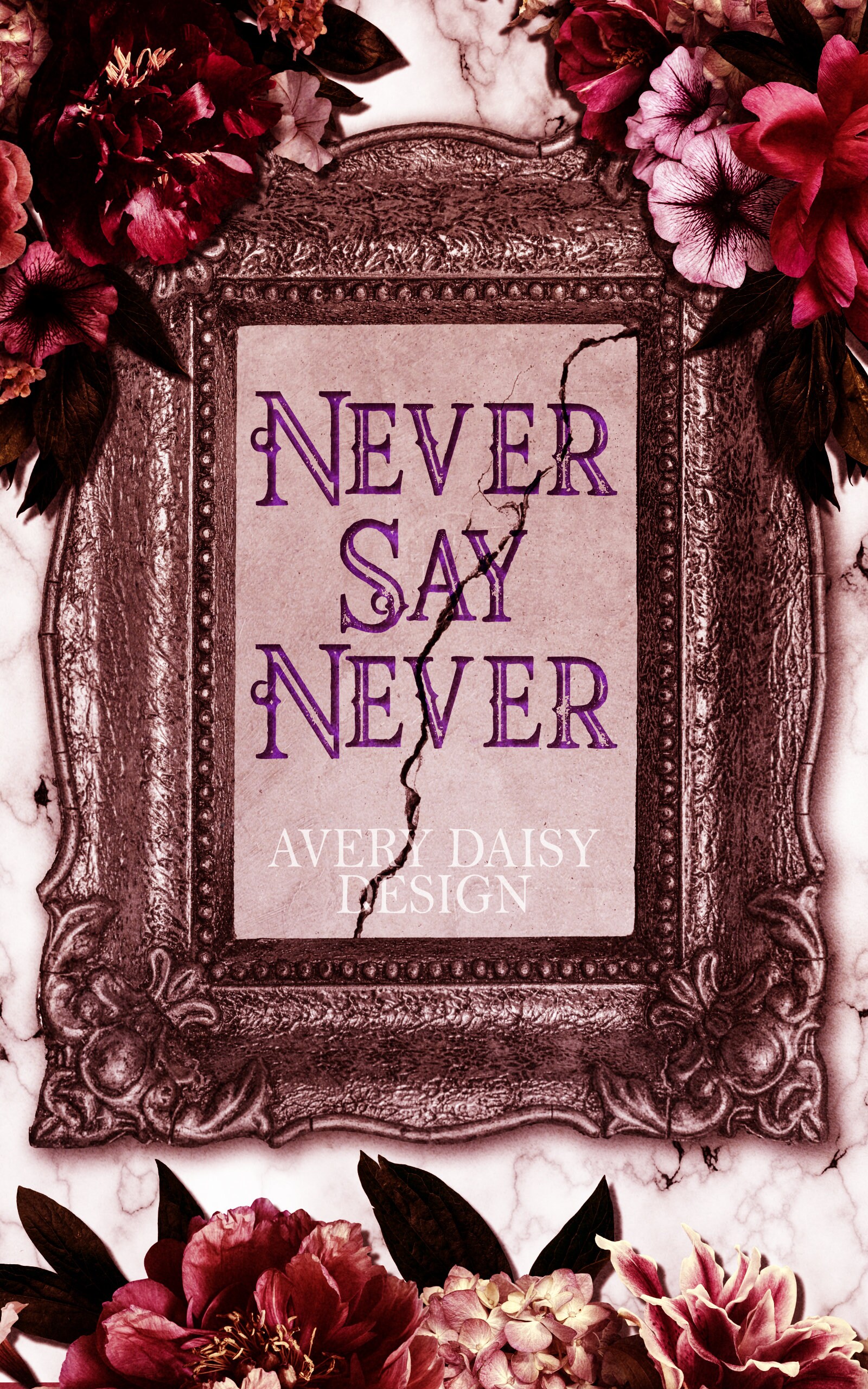 Discreet Dark Romance Book Design, Premade Book Cover, Fantasy, Floral ...