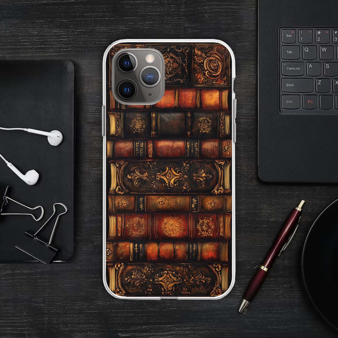 Book Phone Case Aesthetic Old Books for iPhone 14 Pro Max 15 13 12 16 ...
