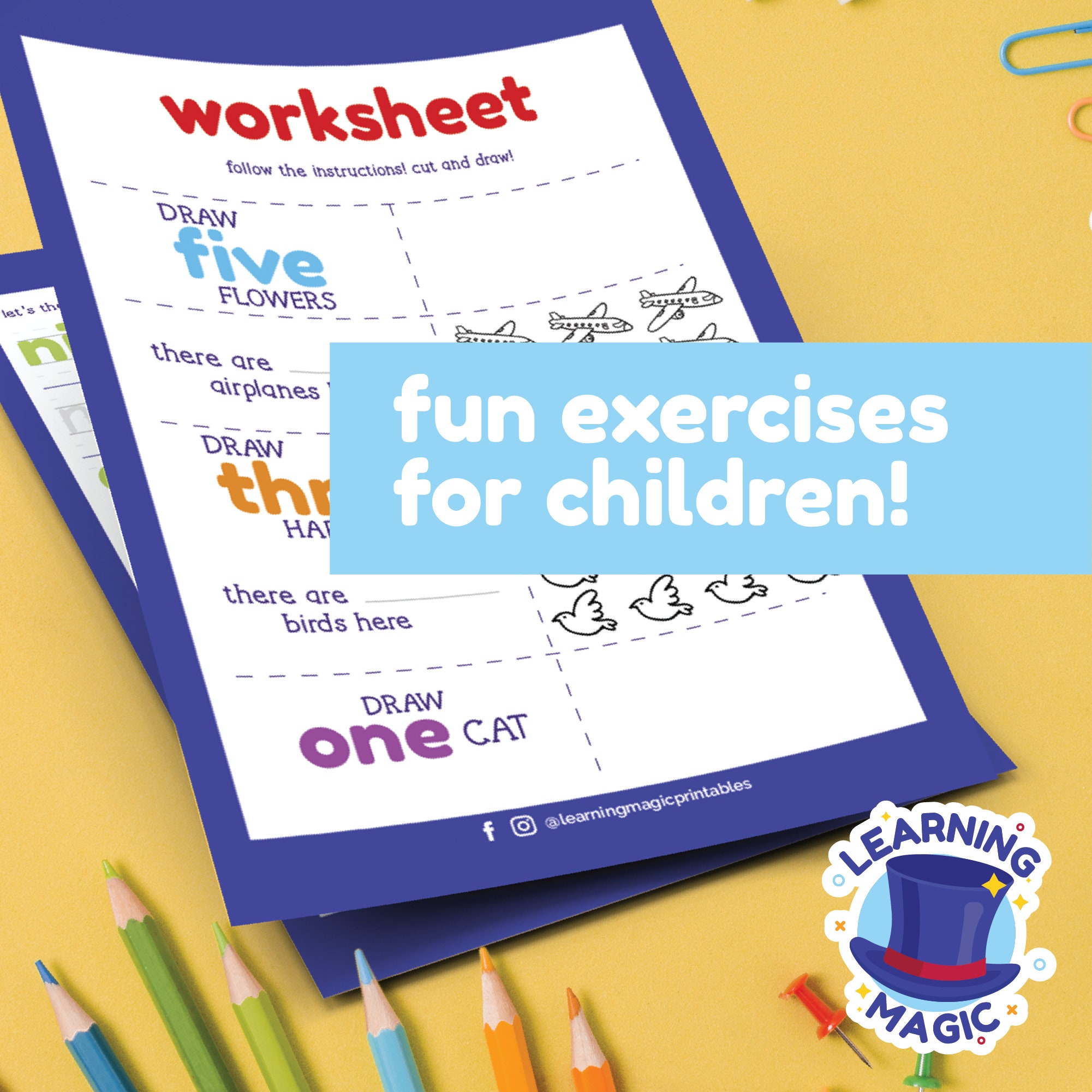 Numbers 1 to 10 • Printable • Learning for Children • Learning ...